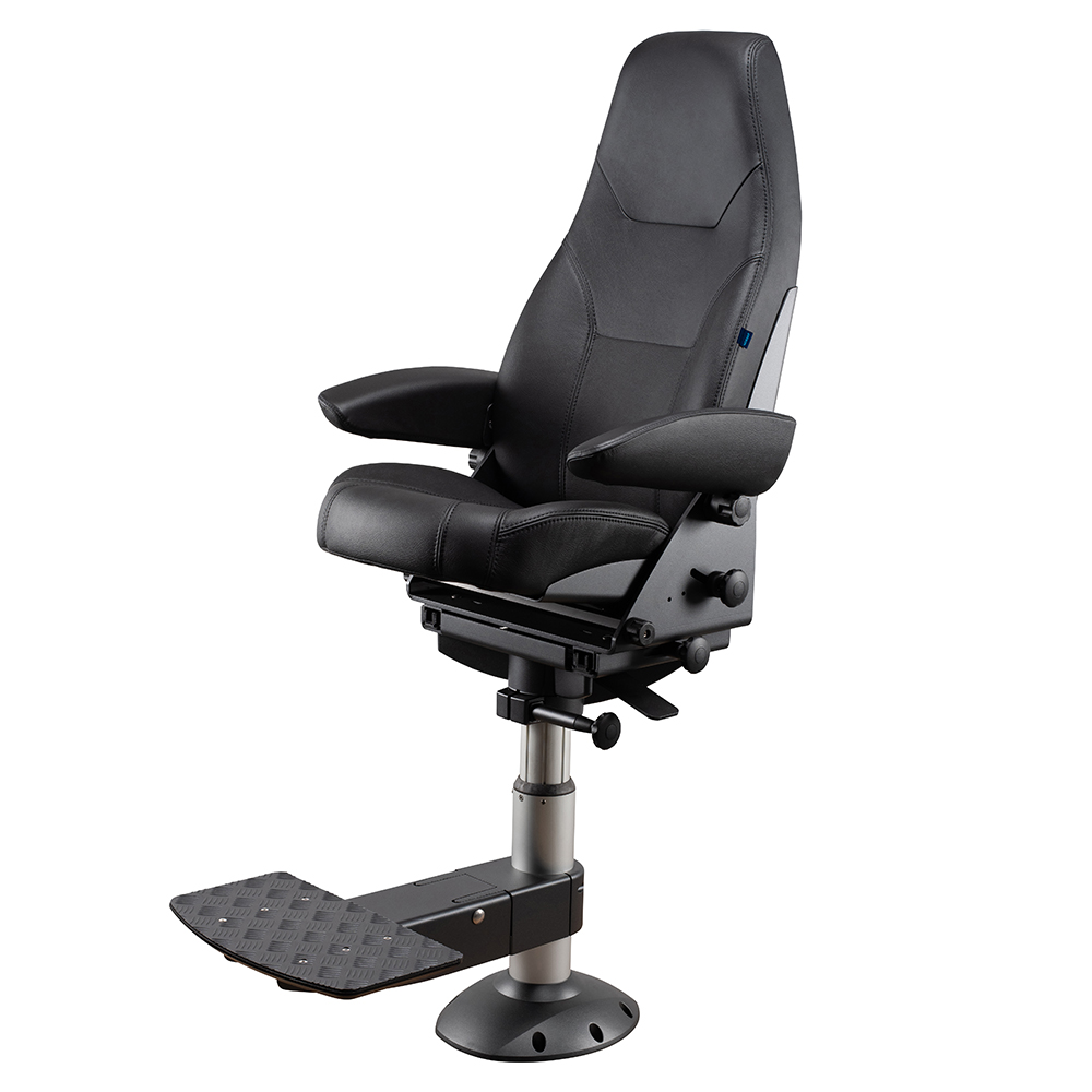 Norsap 1000 standaard stoel leer incl. flensvoet & voetensteun