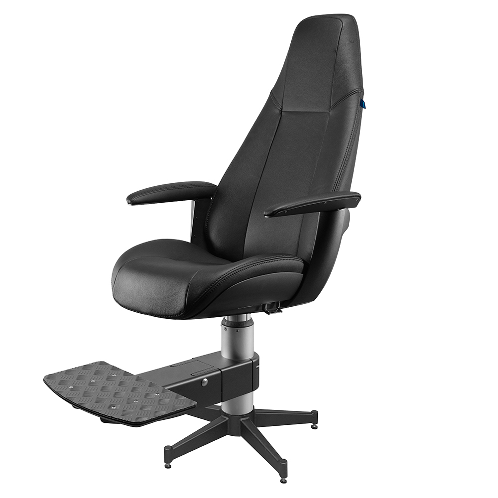 Norsap 1100 comfort seat leather incl. five-star base & footrest | EBLO
